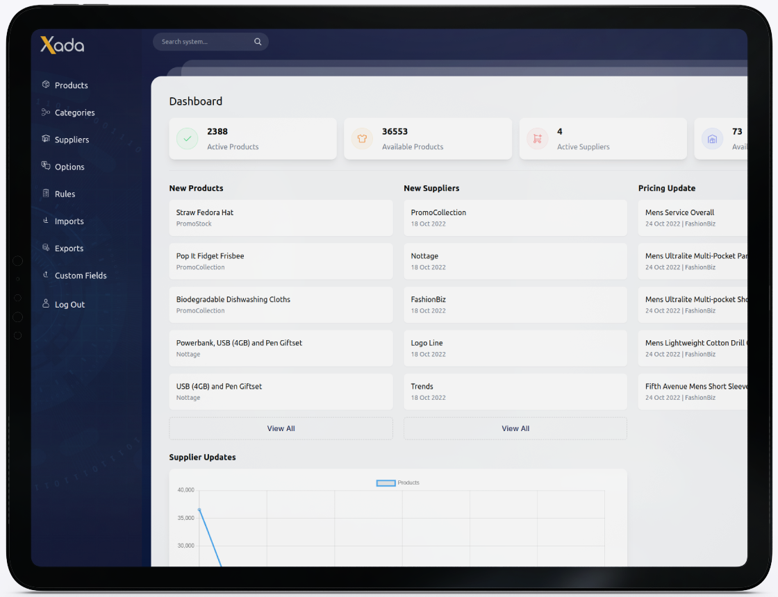 Promotional and Branded Products Management Software by Xada